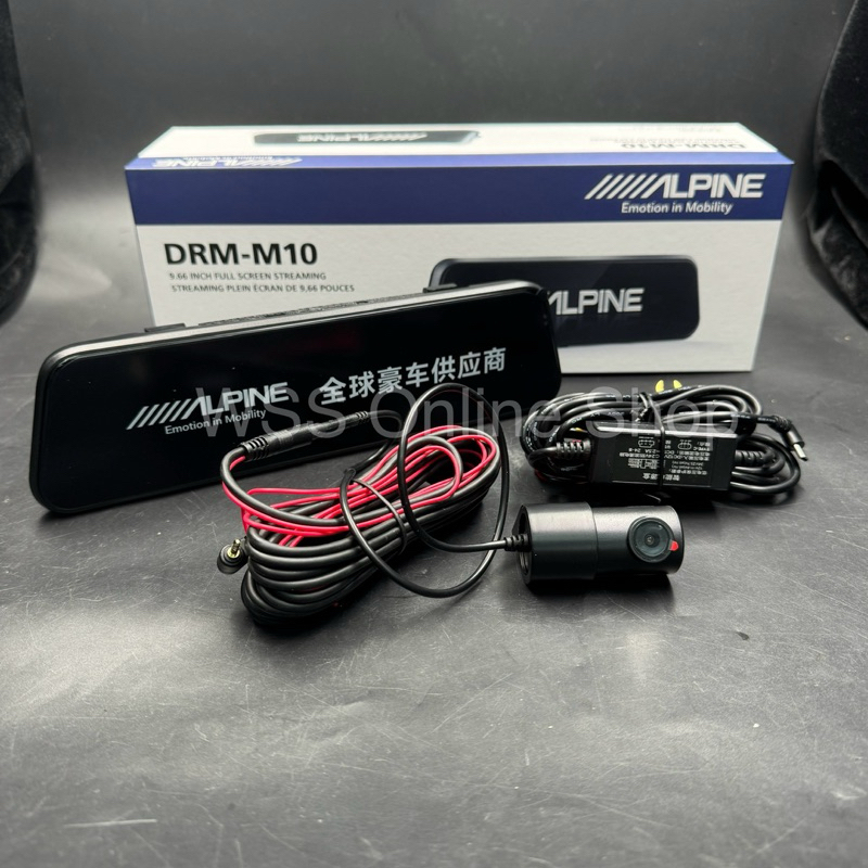 Alpine [Original] 9.66” Full Screen 4K HD & ADAS Feature Dashcam Recorder (DRM-M10) | Shopee ...