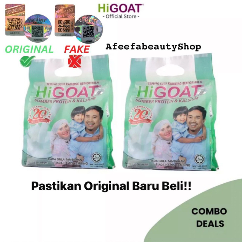 💯ORIGINAL HQ SUSU KAMBING HiGOAT Original Pack (21g x 15 Sachets)Ready ...