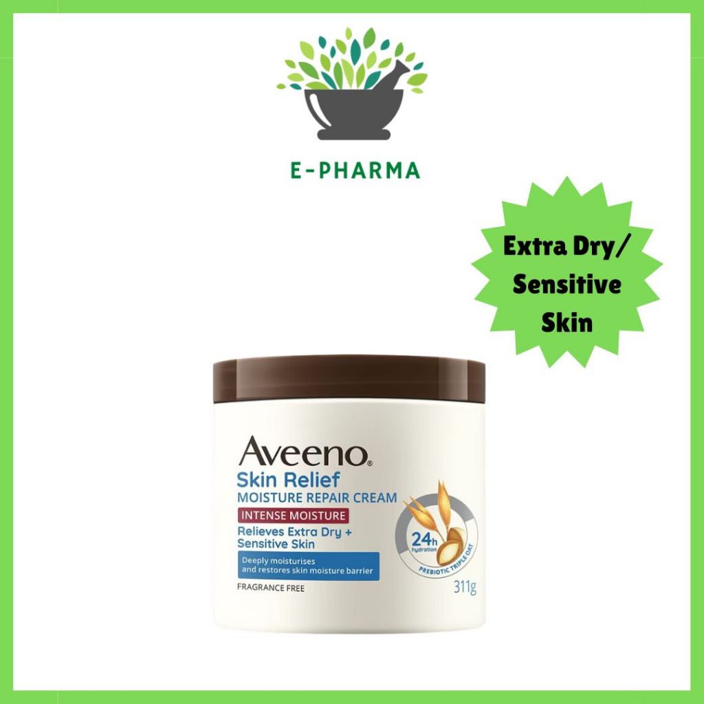 AVEENO Skin Relief Moisturising Cream Intense Moisture 311g - Suitable ...