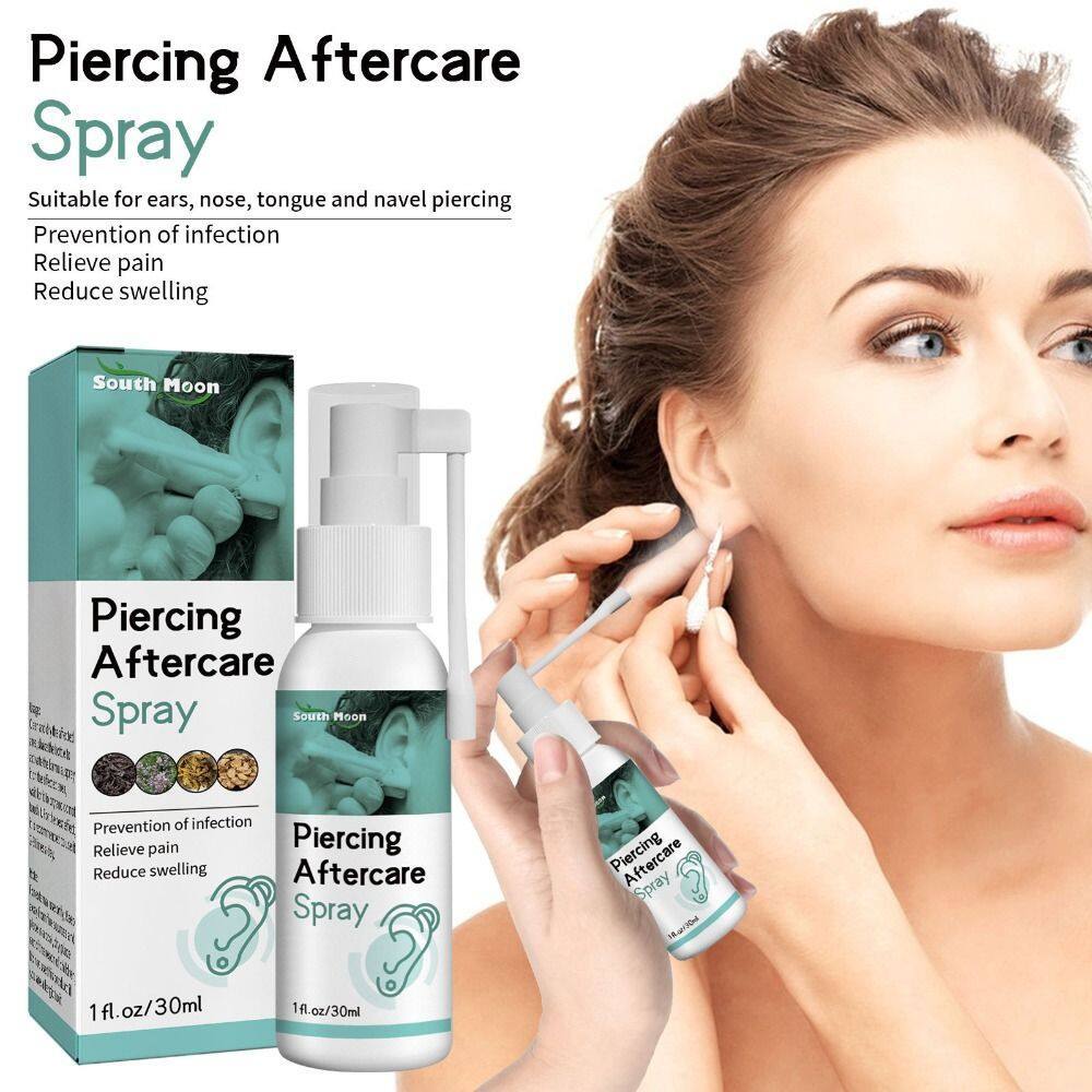 Ear Piercing Aftercare Spray Relieve Swelling Relieve Itching Bacterial ...