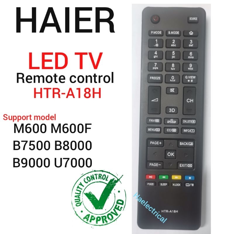 HAIER LED TV remote control HTR-A18H | Shopee Malaysia