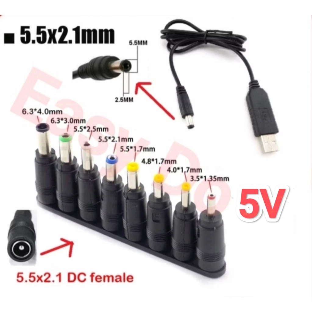 Universal USB to DC Power Cable for Router Mini Fan Speaker USB to DC3 ...