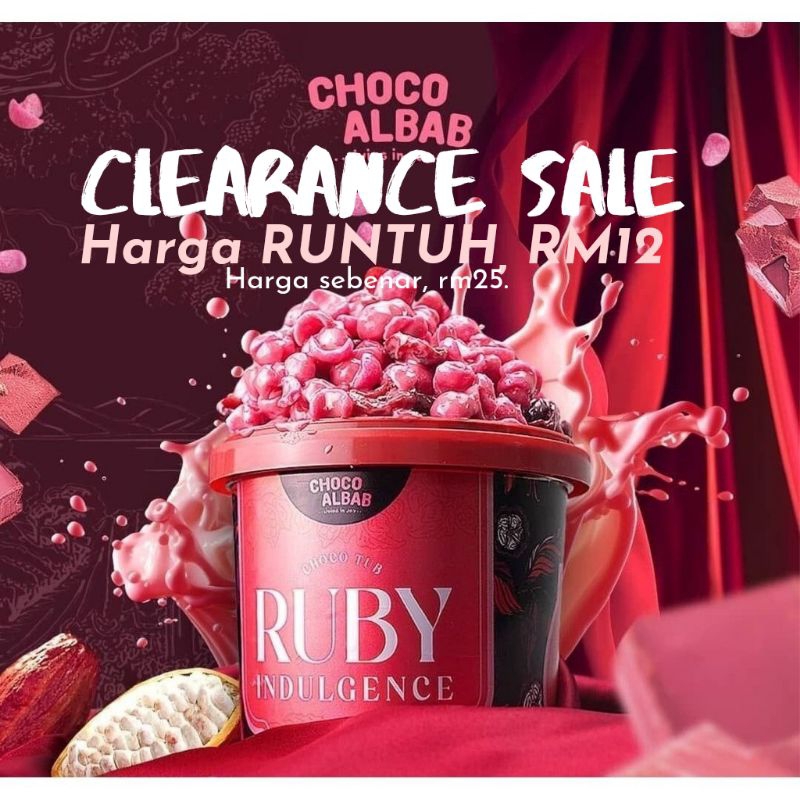 Choco Albab Ruby Indulgence ( clearance sale ) | Shopee Malaysia