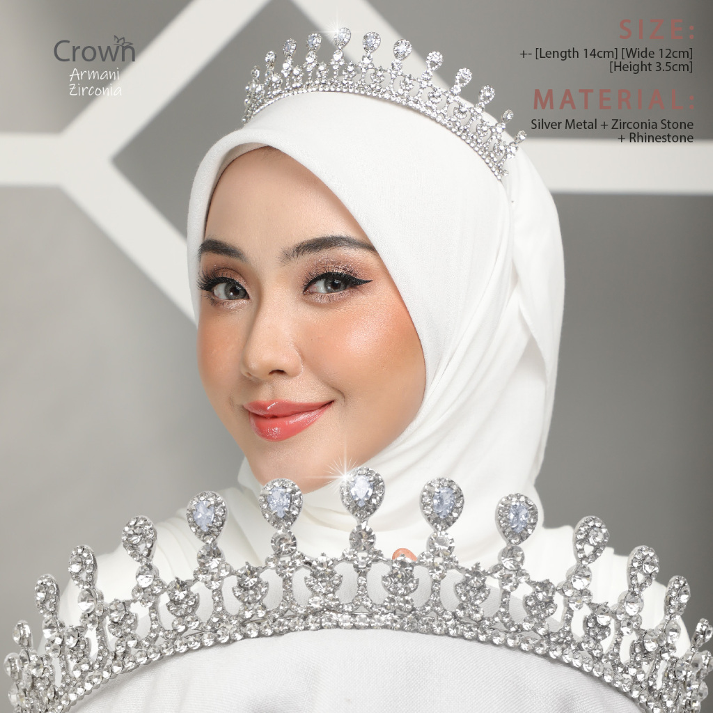 [CROWN Sanding] Zirconia, Crown Rhinestone, Crown Tunang, Crown Nikah ...