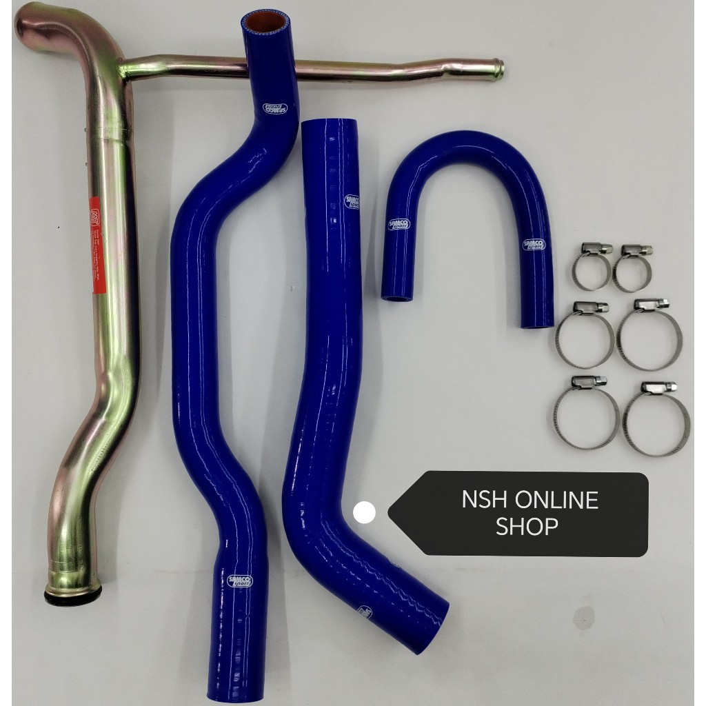 Radiator Hose Set (Samco Silicone) with Hose Clip & Water Pump Pipe for ...