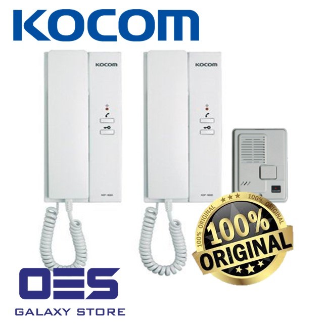 KOCOM KDP-602A / DS-2D Analog 1 To 2 Audio Intercom Door 2 Wires Audio ...