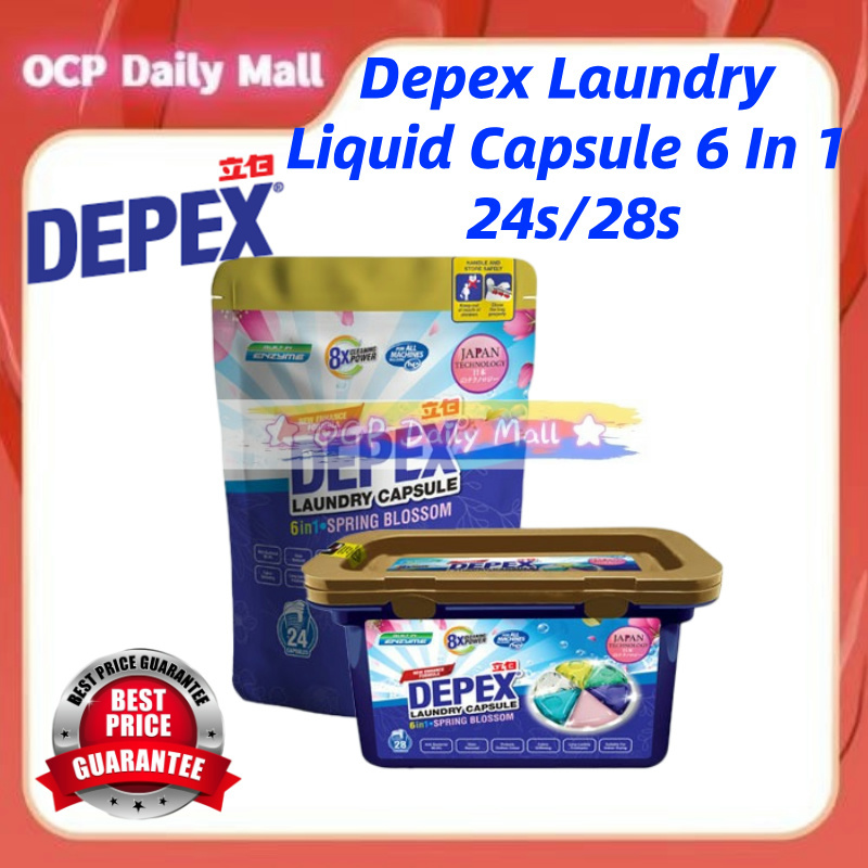 READY STOCK!!! Depex 3 in 1 Laundry Capsule Pod Detergent Refill Pack ...