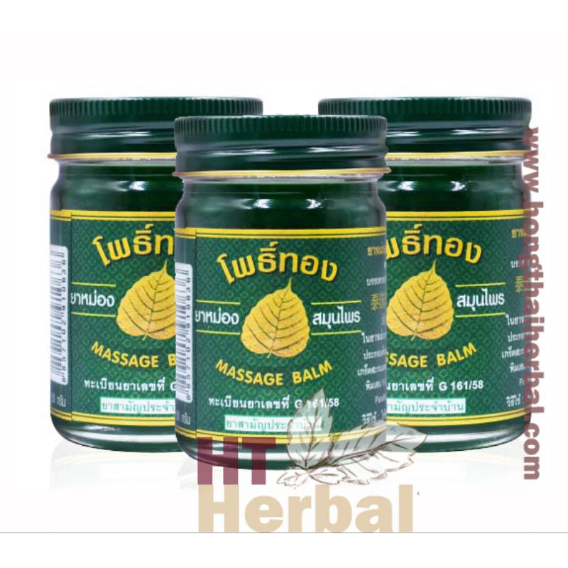 Pho Thong herbal bal Thai herbal green balm ointment 50g. | Shopee Malaysia