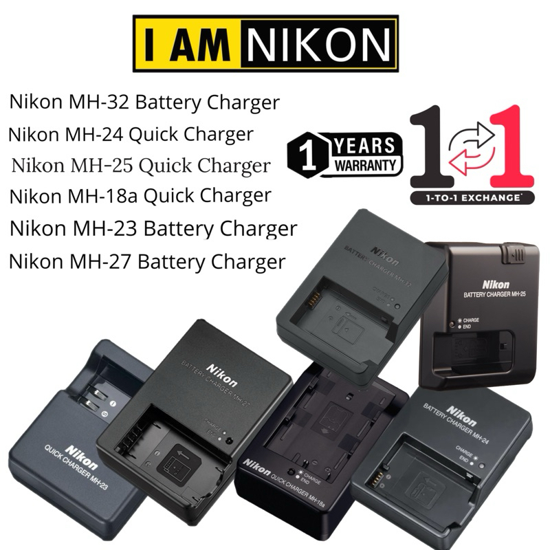 NIKON MH-24 FOR EN-EL14/MH-25 FOR EN-EL15/MH-18A FOR EN-EL3/MH-32 FOR ...