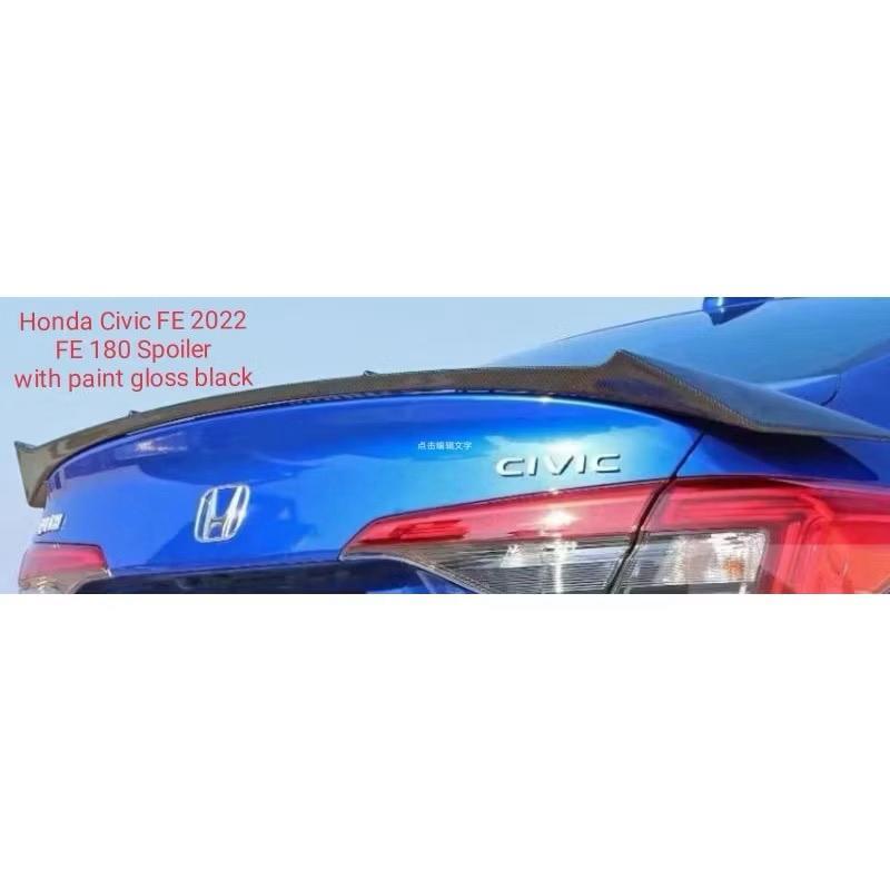 Honda Civic FE Spoiler FE180 Spoiler With paint gloss black material ...