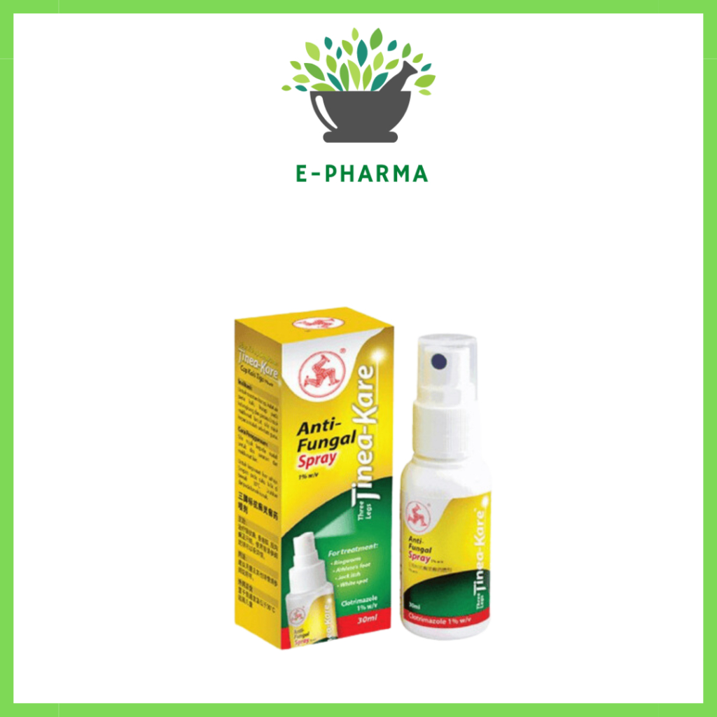 3 Leg Tinea Kare Antifungal Spray 30ml - Treat ringworm, athlete’s foot ...
