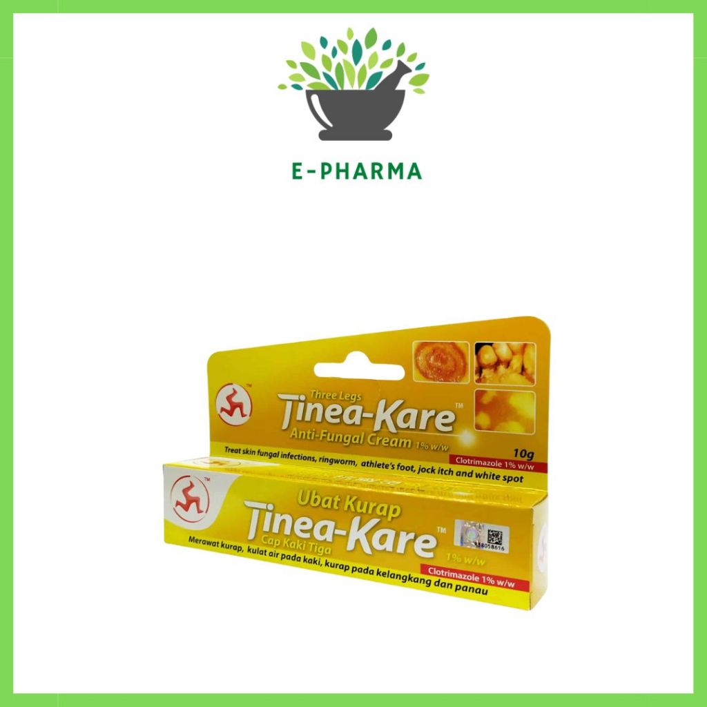 3 Leg Tinea Kare Antifungal Cream Ubat Kurab10g - Treat skin fungal ...