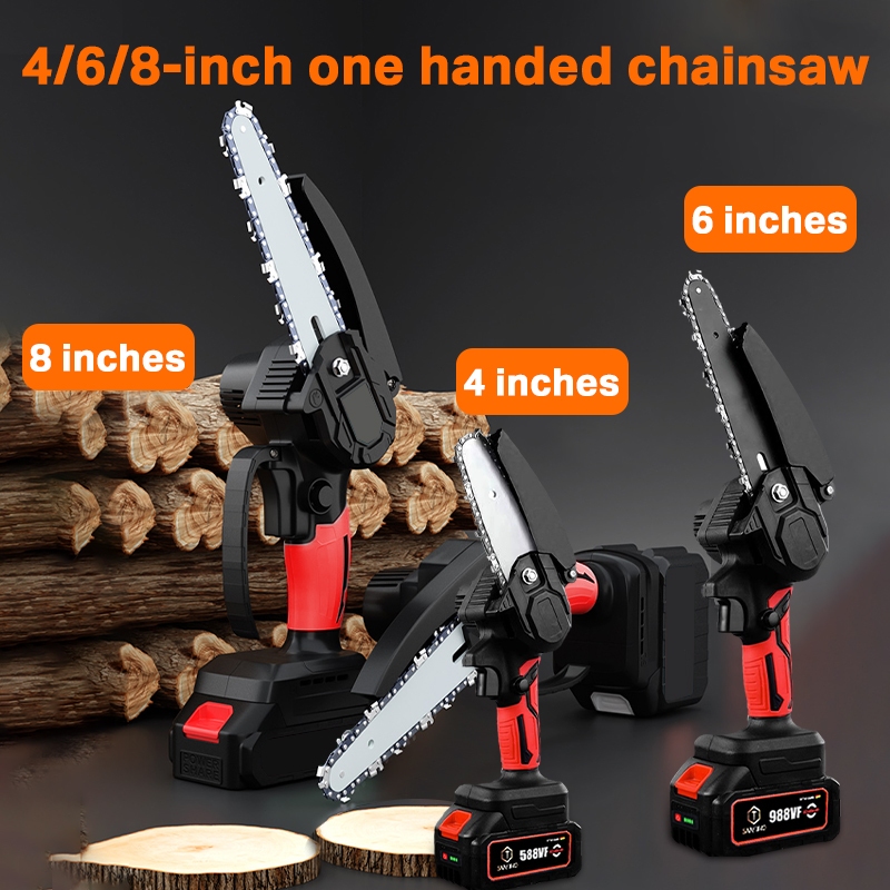 SANTINO Electric Mini Cordless Chainsaw Mini Portable Chain saw Battery ...