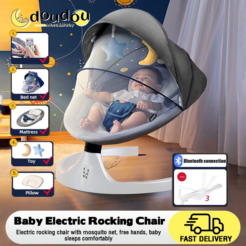 Baby Electric Rocking Chair Baby Swing Auto Swing Bouncer Electric ...