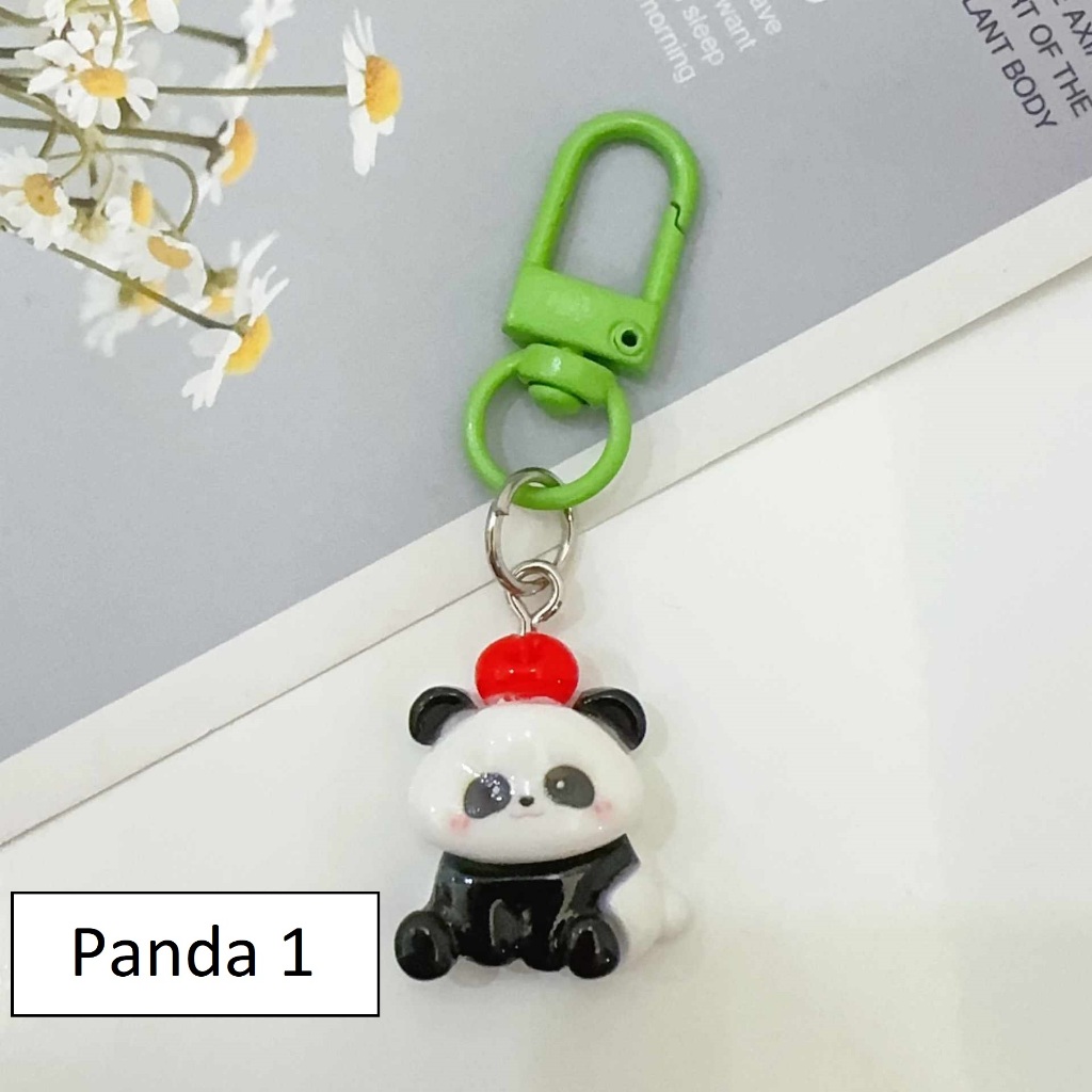 Capybara Panda Cute Keychain Student Key Chains Accessories Cartoon ...