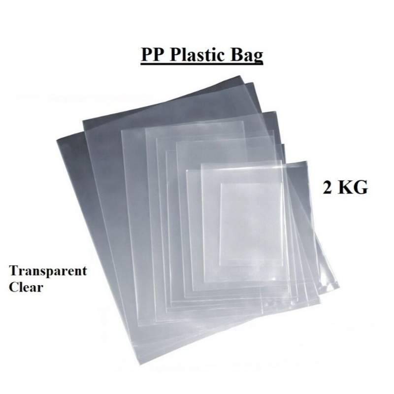 PP Plastic Plastik Transparent Clear Lutsinar Bag Beg【2KG±/Pack】(0.04mm ...