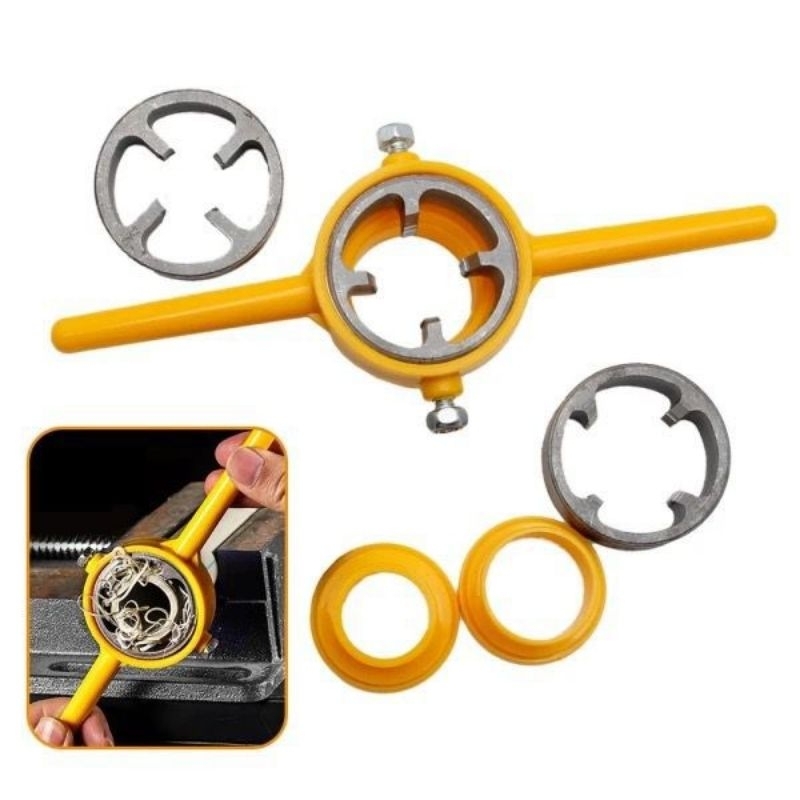 6pcs PVC Pipe Threader Plumbing Tool Kit Thread Maker Tool Pipe ...