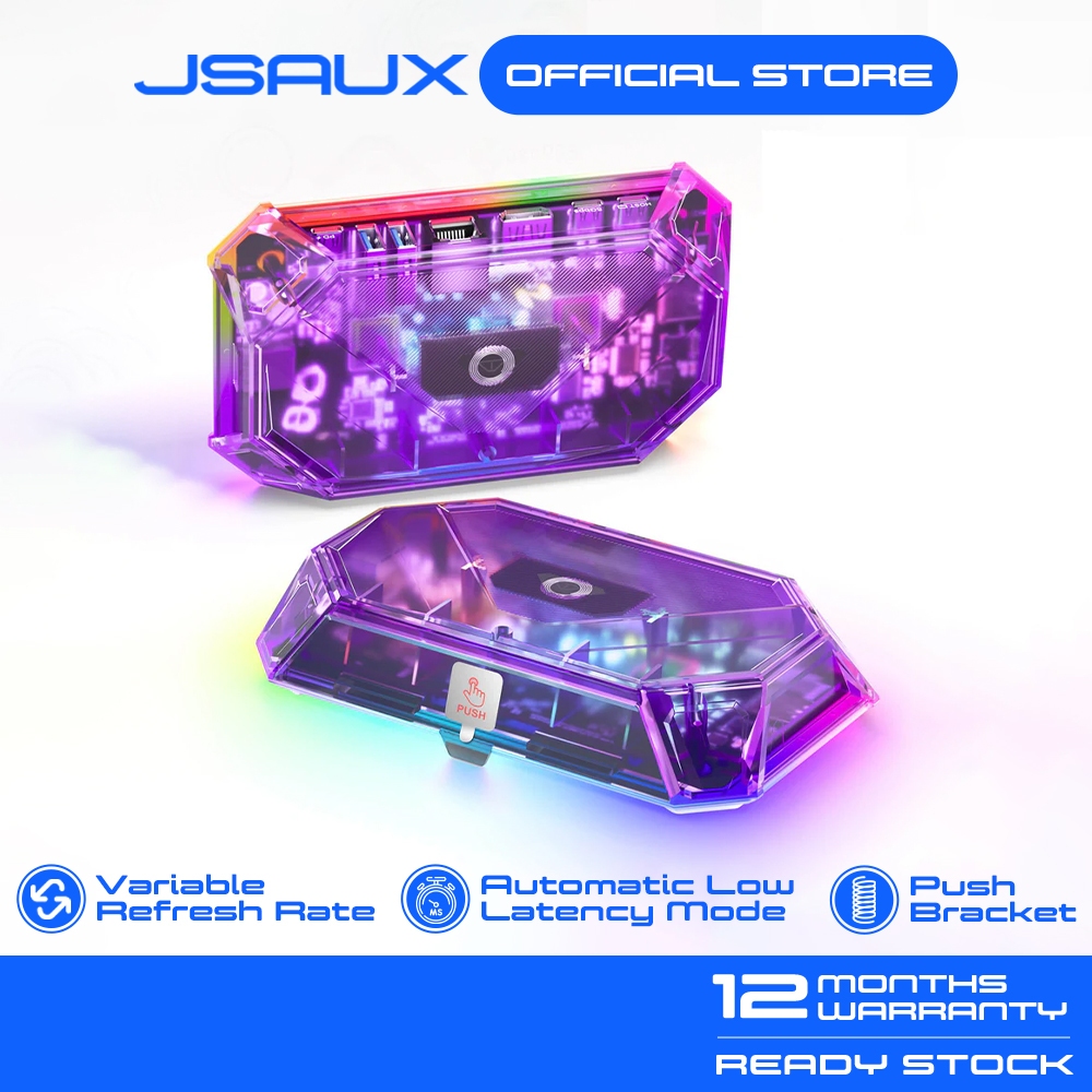 JSAUX HB0801S Purple 8-Port RGB Docking Station Pro USB-C 8-in-1 ...