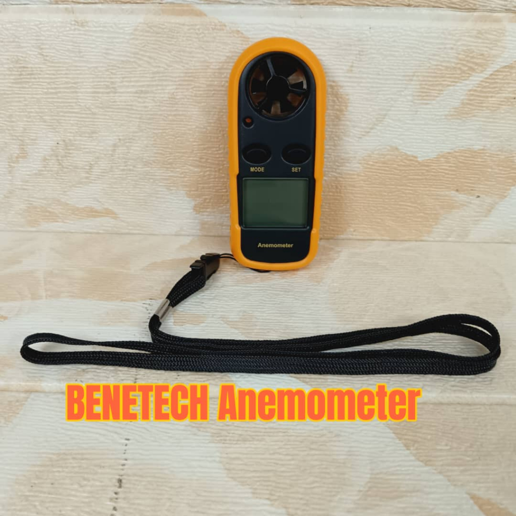 BENETECH mini LCD digital anemometer pengesan suhu kelajuan aras angin ...