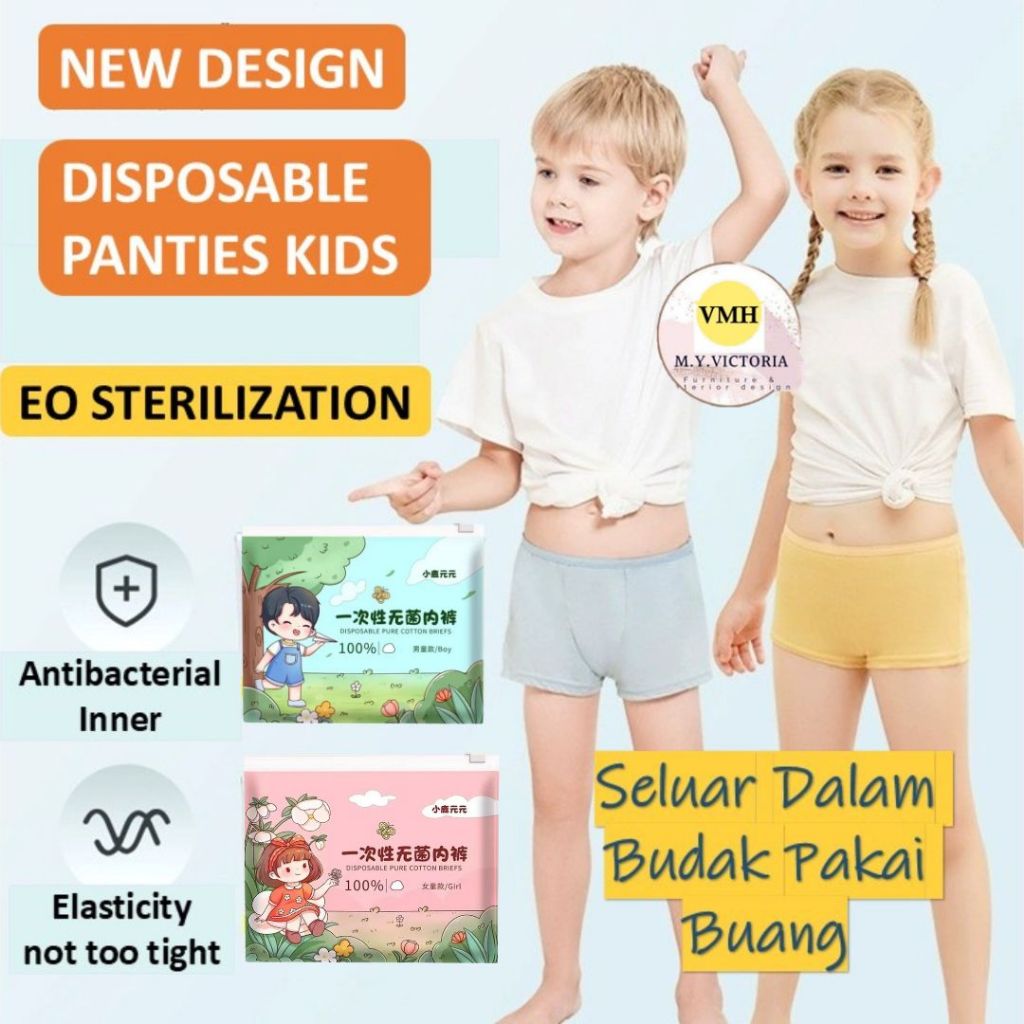 Disposable Panties Kids Underwear Kids Disposable Panties Boxer Budak ...