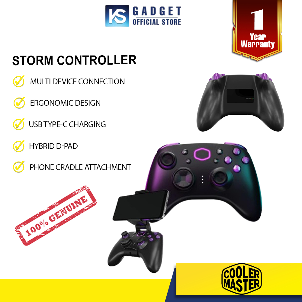 Cooler Master Storm (Black) Wireless/Wired Controller (CMI-GSCX-BK1) | Shopee Malaysia