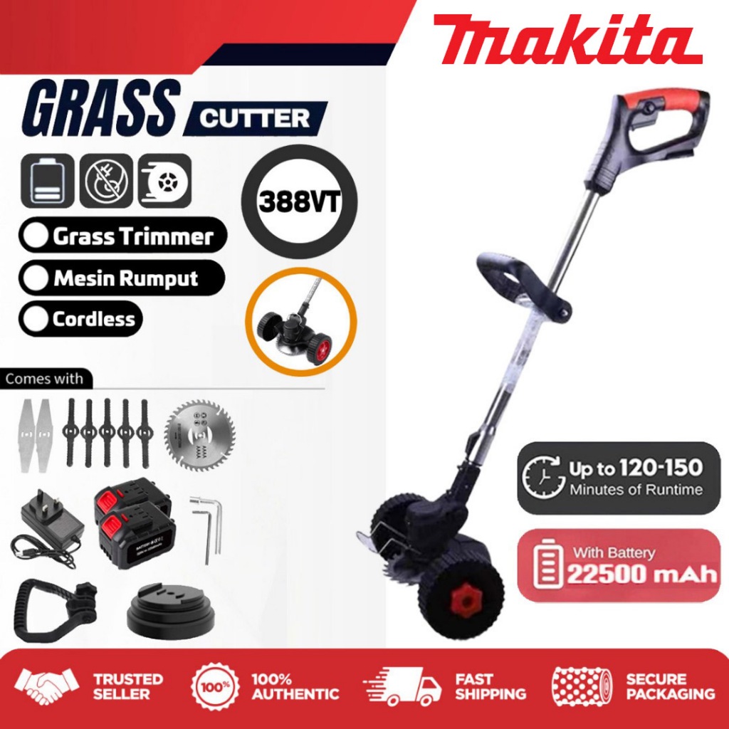 Makita Mesin Rumput Grass Cutter Grass Trimmer Machine Lawn Mower Mesin ...