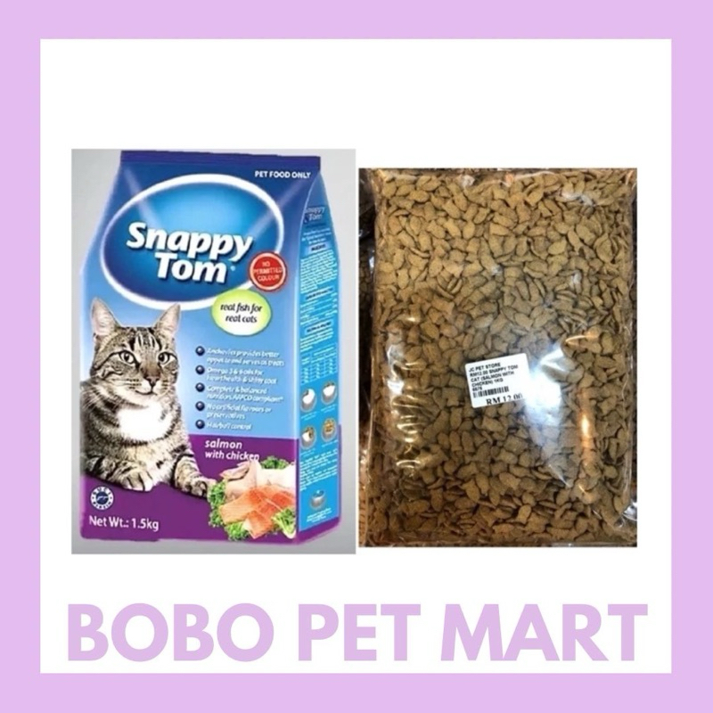 Repack Snappy Tom Salmon&Chicken 1kg | Shopee Malaysia