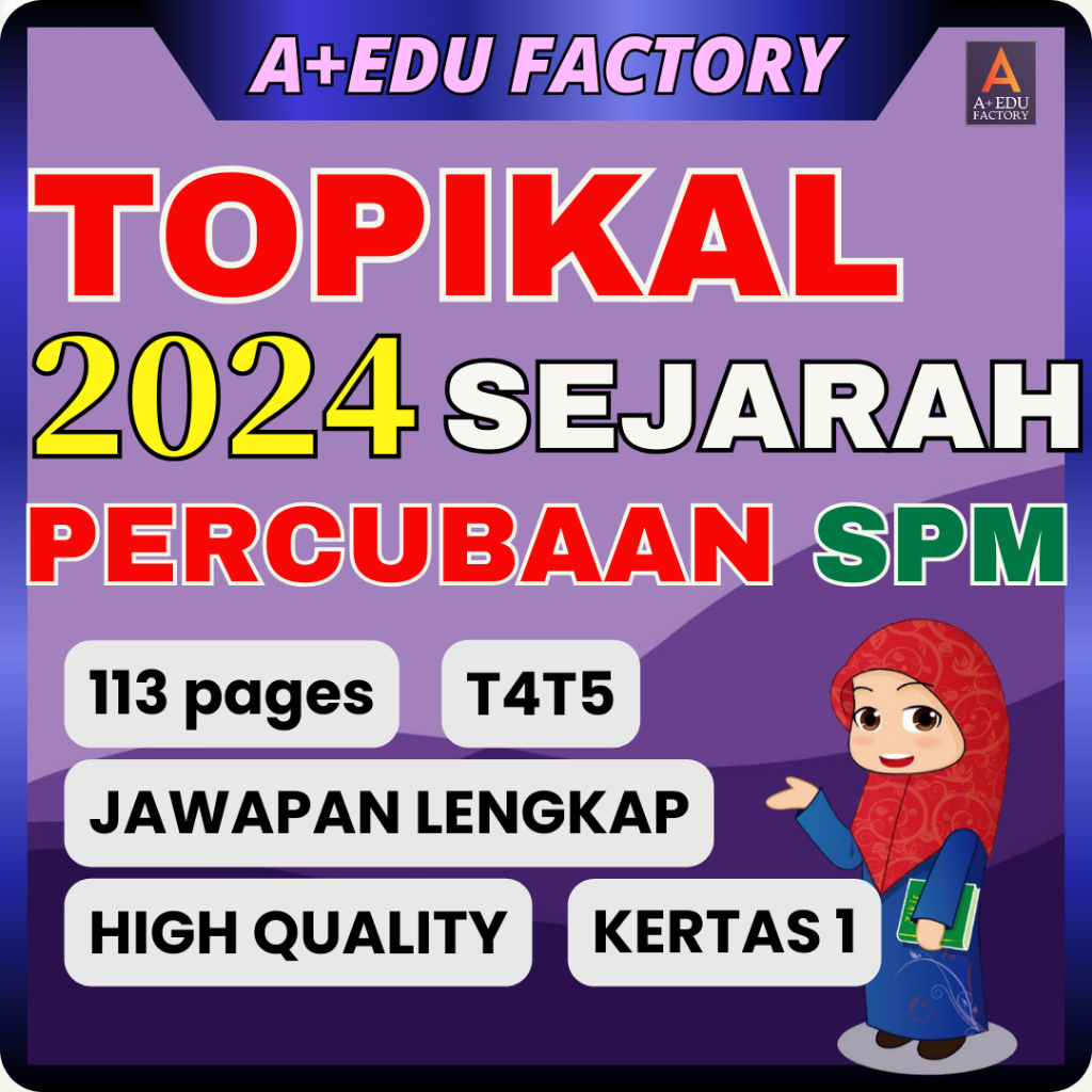 [📚PDF] SOALAN TOPIKAL SEJARAH KERTAS 1 2024 PERCUBAAN [SPM] SEJARAH PAPER 1 TRIAL QUESTION BY ...