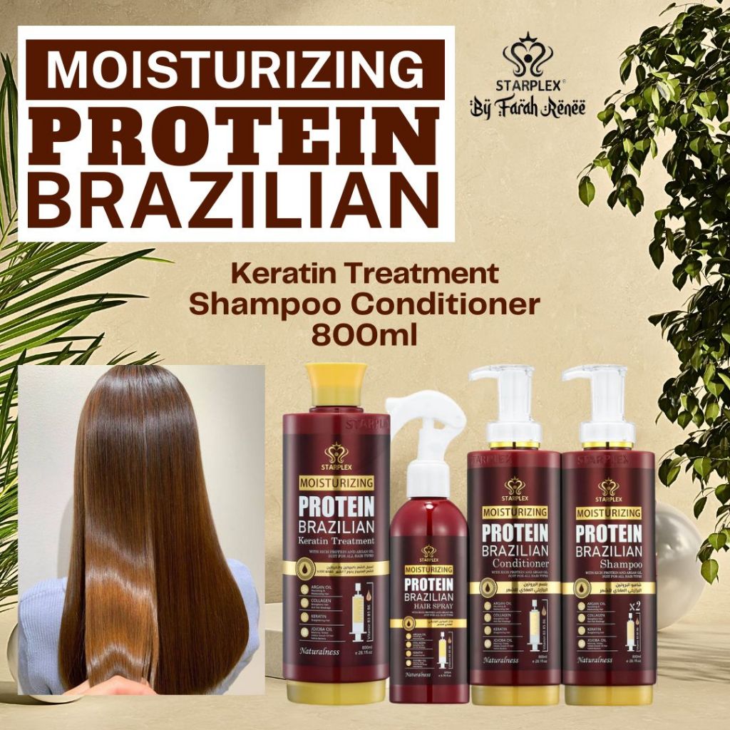 Starplex Shampoo Brazilian Keratin Hair Protein Treatment Rambut Lurus ...