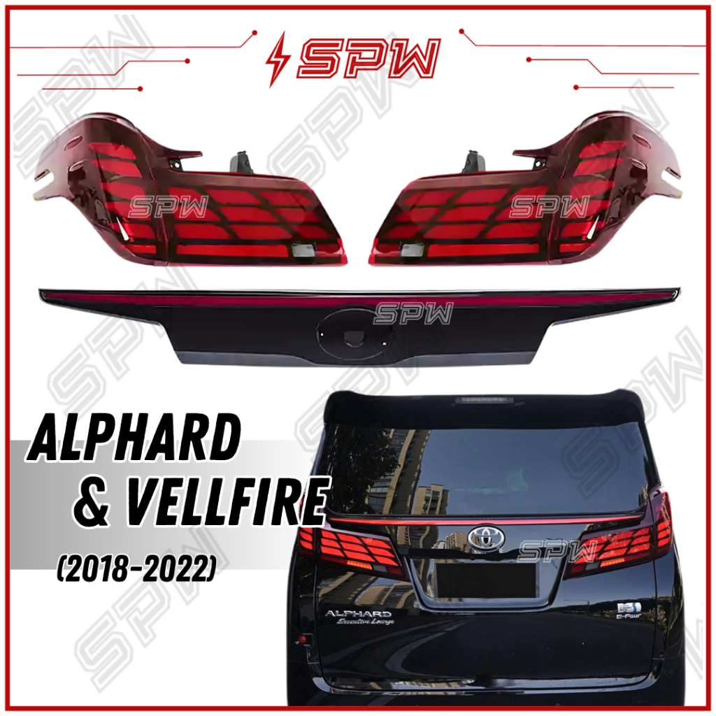 Toyota Alphard / Vellfire (2018-2022) Tail Lamp Taillamp Tail Light ...