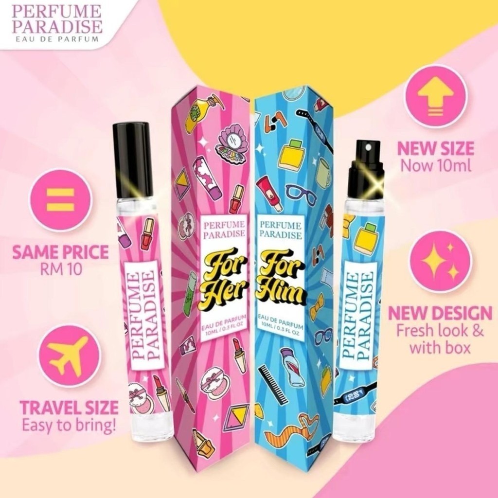 Perfume Pen Paradise 10ml | Viral Perfume Terhangat !!! | Shopee Malaysia