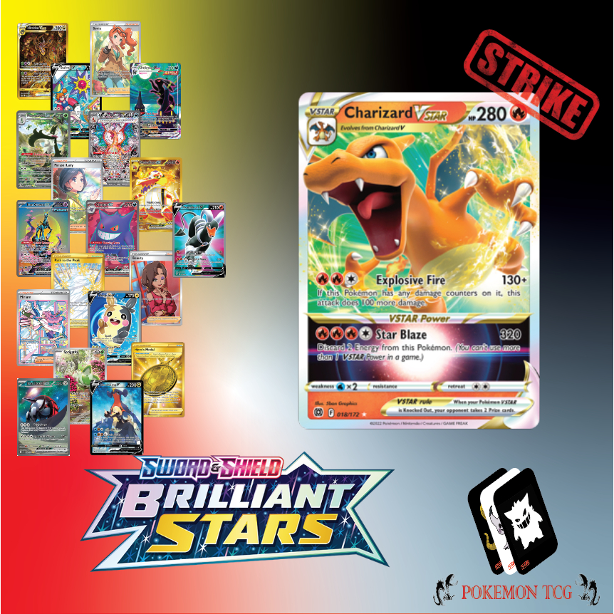 Charizard Vstar 018/172 Brilliant Stars PTCG | Shopee Malaysia