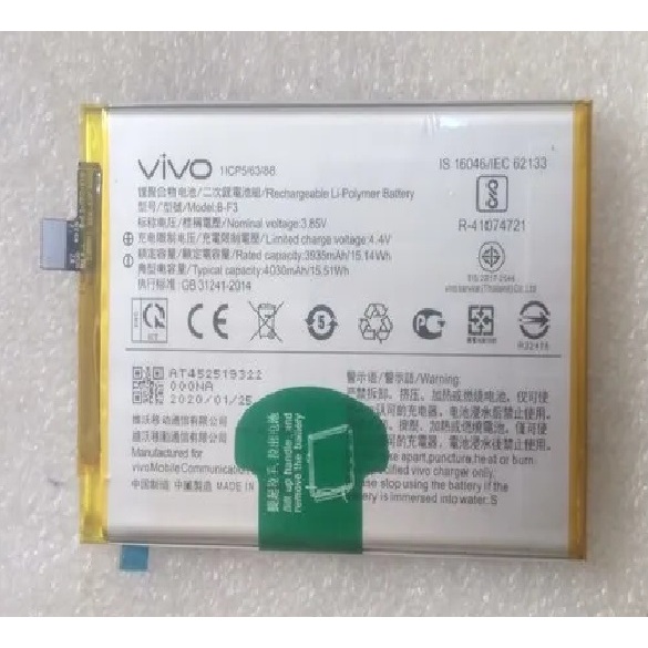 VIVO Y91 BATTERY ORIGINAL B-F3 | Shopee Malaysia