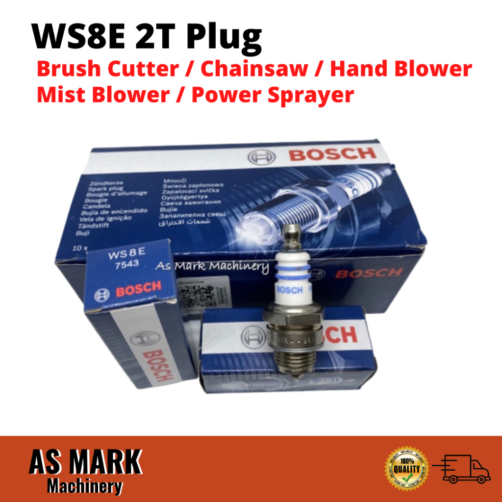 100% Original Bosch WS8E Spark Plug Mesin Rumput Chain Saw | Shopee Malaysia