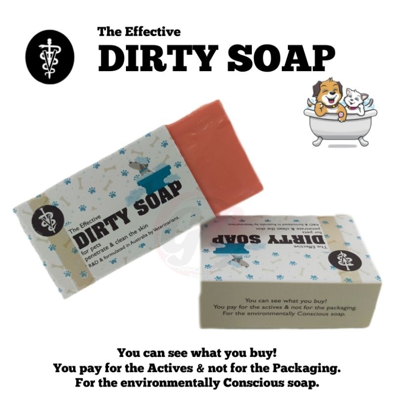 Pet Seekers The Effective 'DIRTY SOAP' Sulphur Soap Bar for CATS & DOGS ...