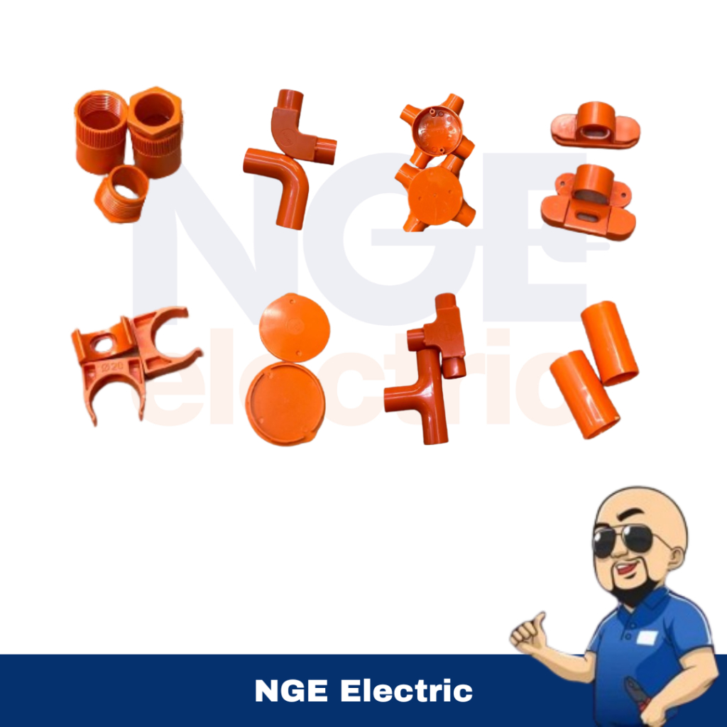 PVC| Orange 20mm PVC Electrical Conduit Fitting Accessories & PVC ...
