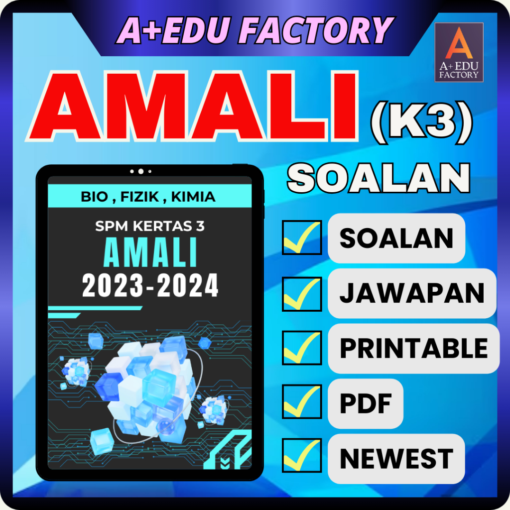 [📚PDF] SOALAN AMALI SAINS 2023 - 2024 [SPM] BIO KIMIA FIZIK SOALAN AMALI | Shopee Malaysia