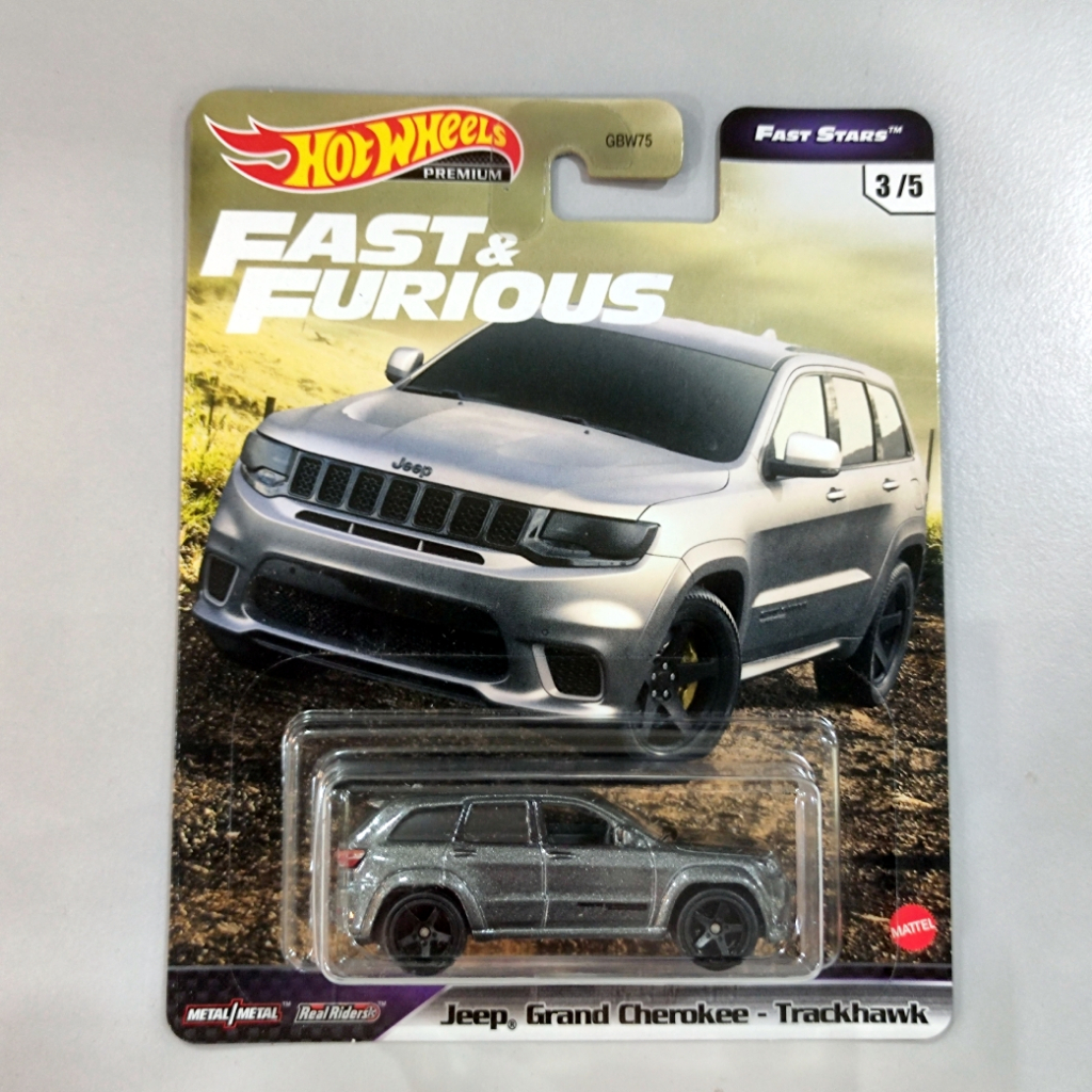 Hot Wheels FAST & FURIOUS Fast Stars #3 Jeep Grand Cherokee Trackhawk ...