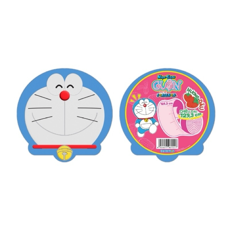 [Exp:7/2025] Lotte strawberry flavoured Doraemon gum roll candy 56g (1 ...