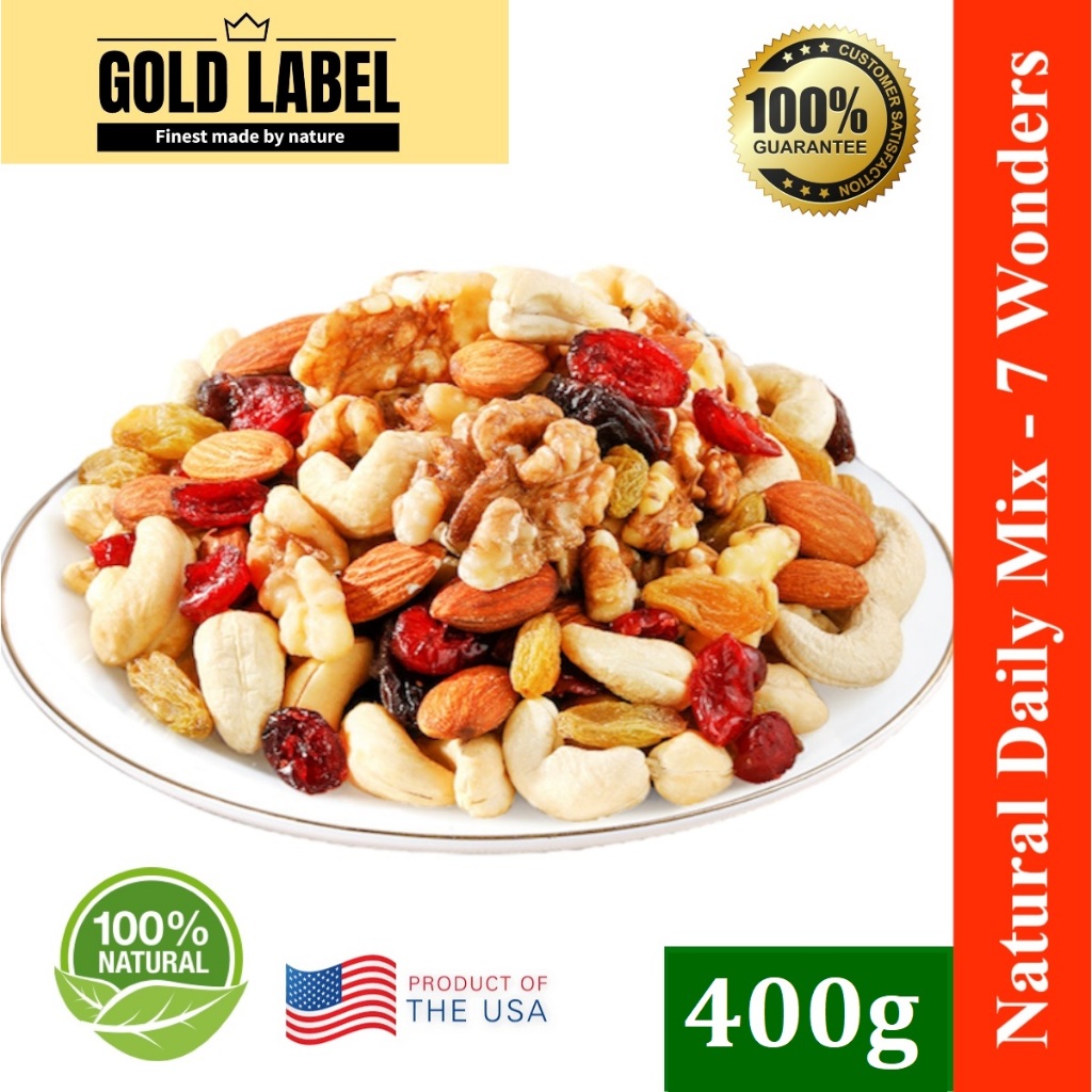 Gold Label Premium Natural Daily Mix (7 Wonders/Low Carb Trail Mix ...