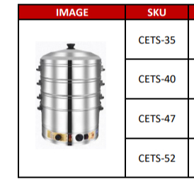SUS304 Strainless Steamer Steam Pot Periuk Kukus Perkakasan Alat Dapur ...