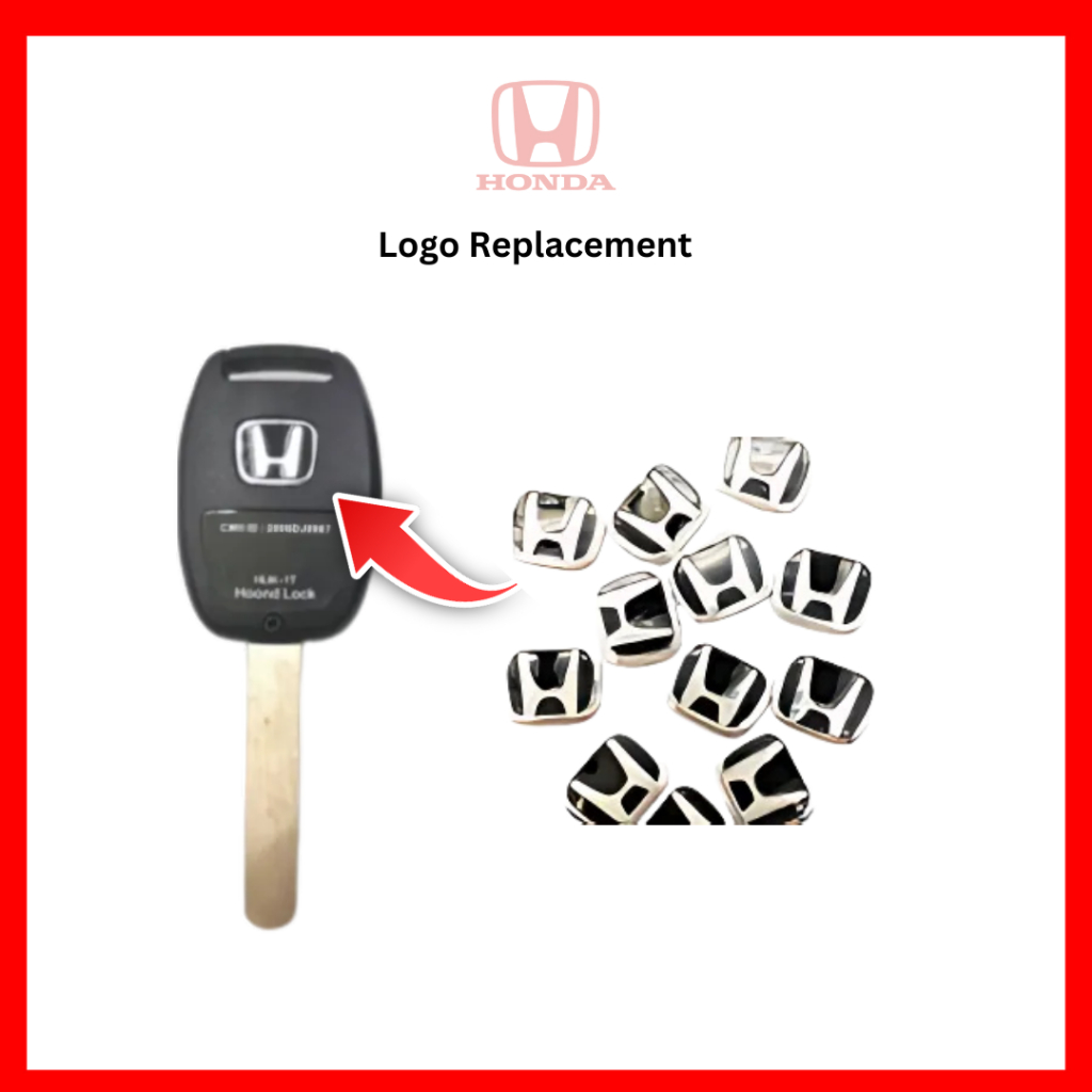 Honda key Logo Replacement/Logo kunci Honda(price per unit) | Shopee ...