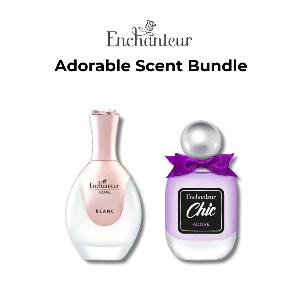 ENCHANTEUR Adorable Scent bundle | Chic Adore EDT 50ml | Luxe EDP Blanc ...