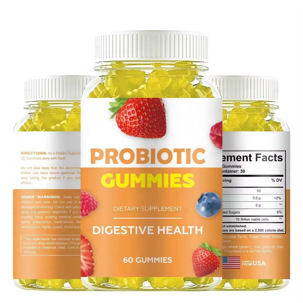 Probiotics Gummies 500 MILLION CFUmillion-Supports intestinal digestion ...