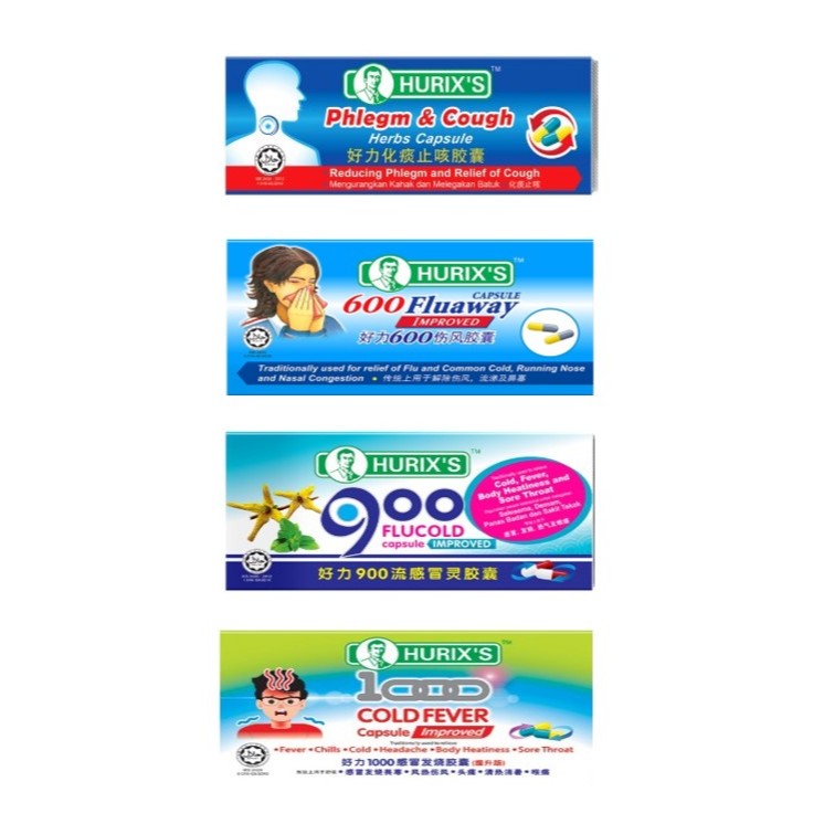 HURIX'S 600/900/1000/PHLEGM & COUGH CAPS | Shopee Malaysia