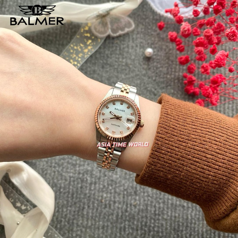 [Original] Balmer 8203L RTT-1 Small Sapphire Women Watch with White ...