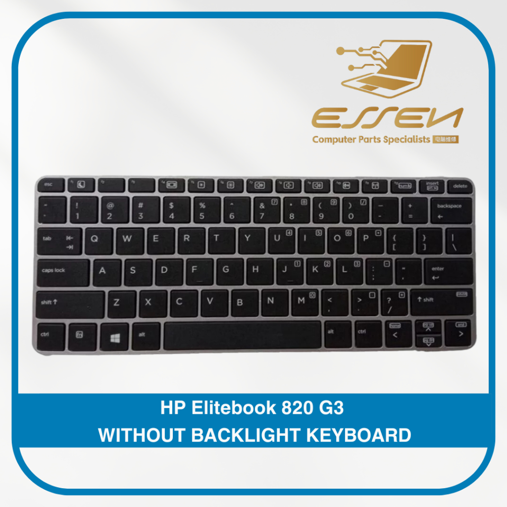 Replacement Keyboard For HP Elitebook 820 G3 WITHOUT BACKLIGHT KEYBOARD ...