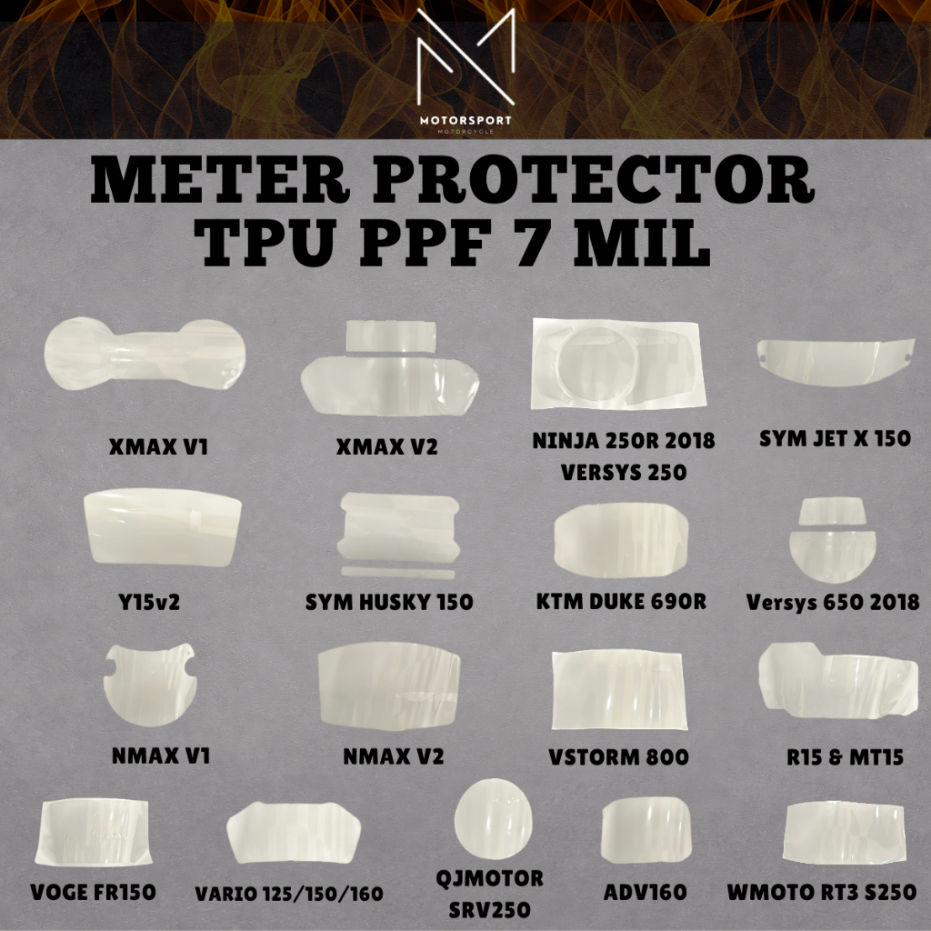 Meter Protector PPF Screen Protector Motorcycle Y15 ADV160 Husky 150 ...