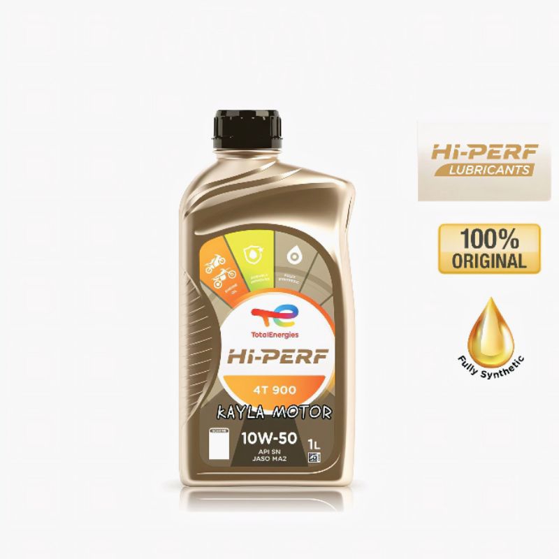 TotalEnergise GENUINE ENGINE OIL FULLY SYNTHETIC HI-PERF 4T 900 10W-50 ...