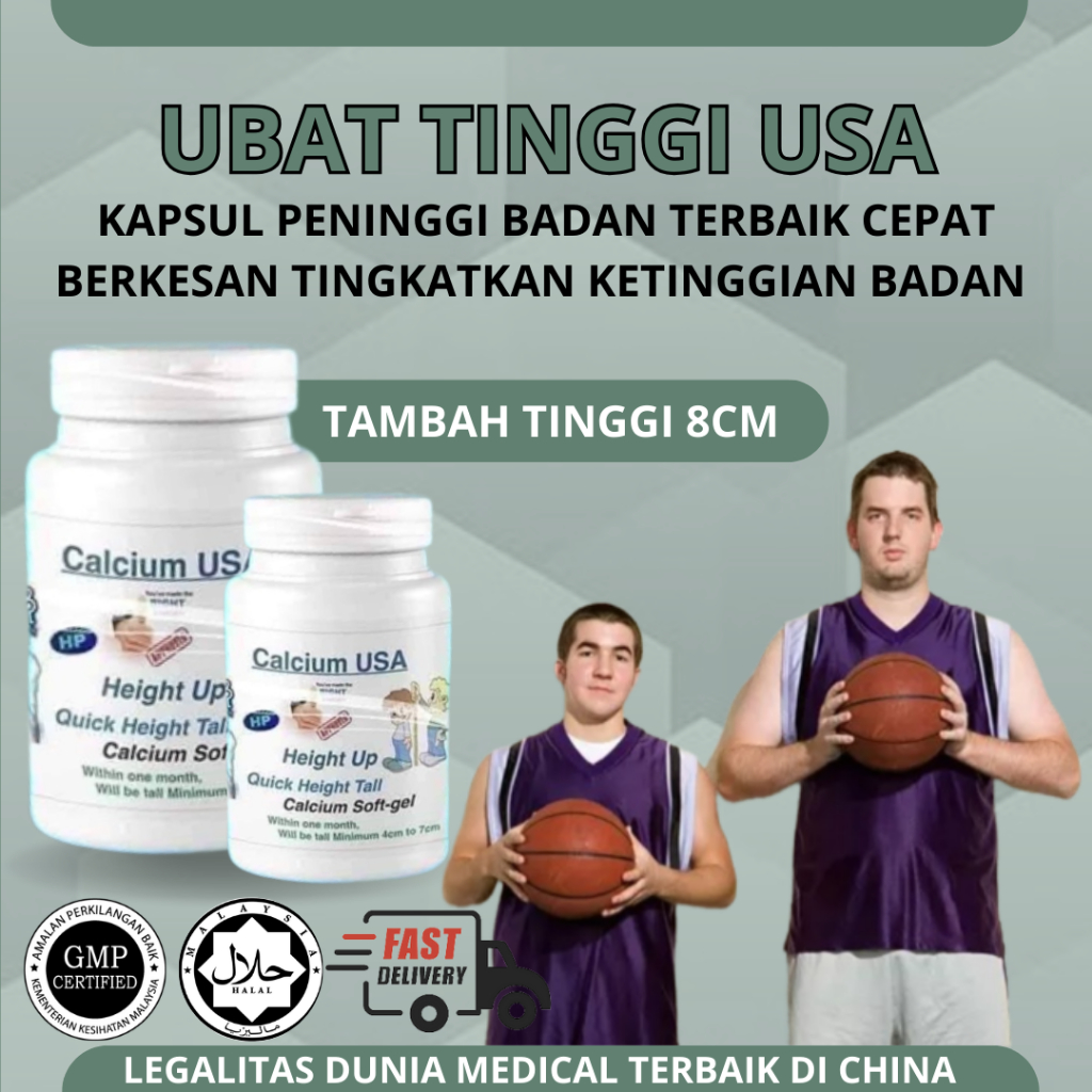 SUSU PENINGGI BADAN HEIGHT CALCIUM USA - UBAT TINGGI BADAN DEWASA ...